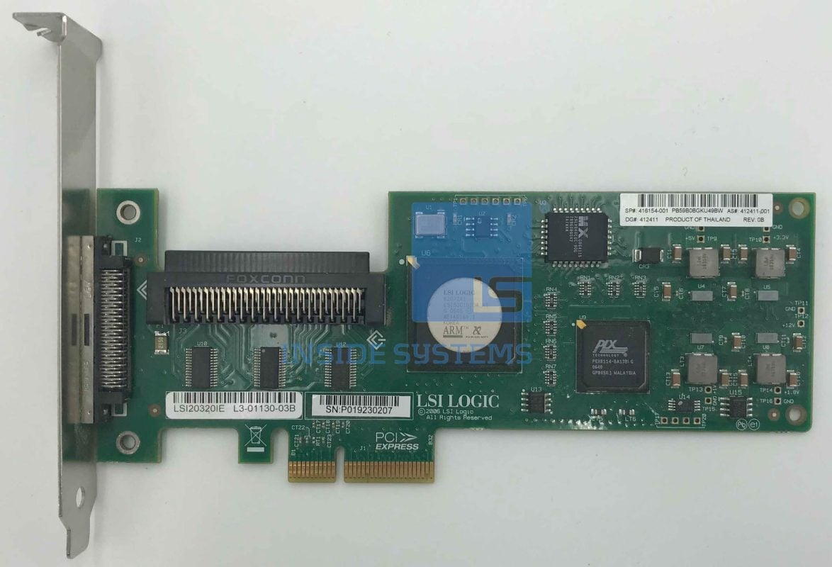 416154-001 - HP Single Channel U320 SCSI HBA Card | Inside Systems A/S
