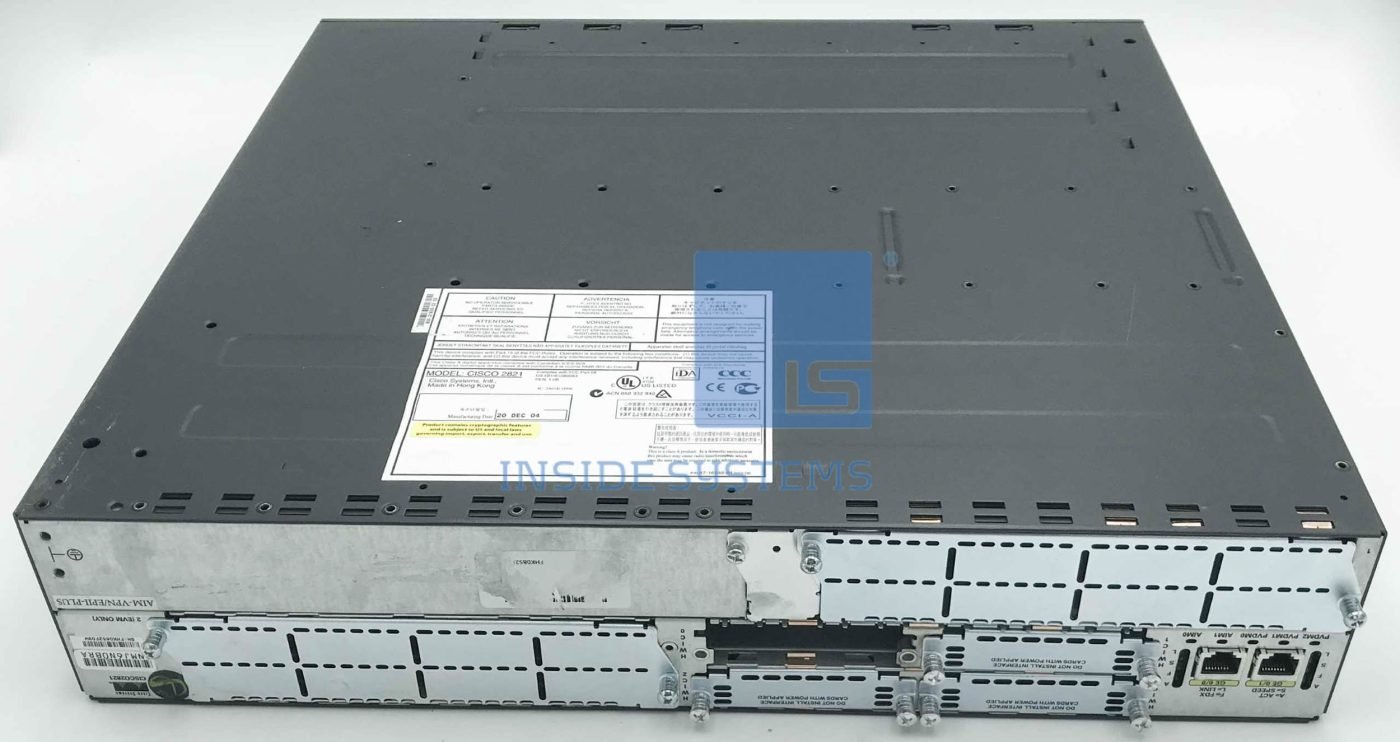 CISCO2821 - AC,2GE,4HWICs,3PVDM,NMEX,2AIM,IPBs,128/5 | Inside Systems A/S