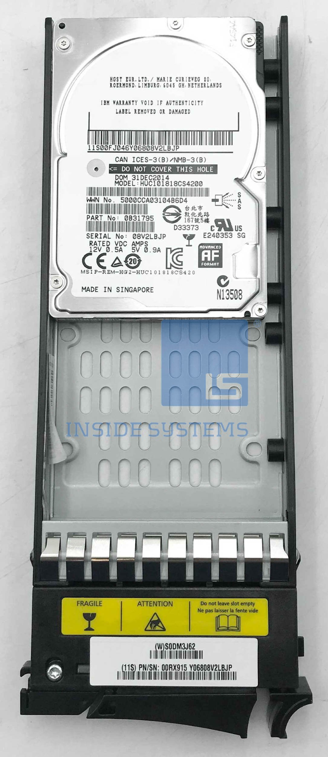 01NN119 - IBM 1.8TB 10K SFF SAS HDD | Inside Systems A/S
