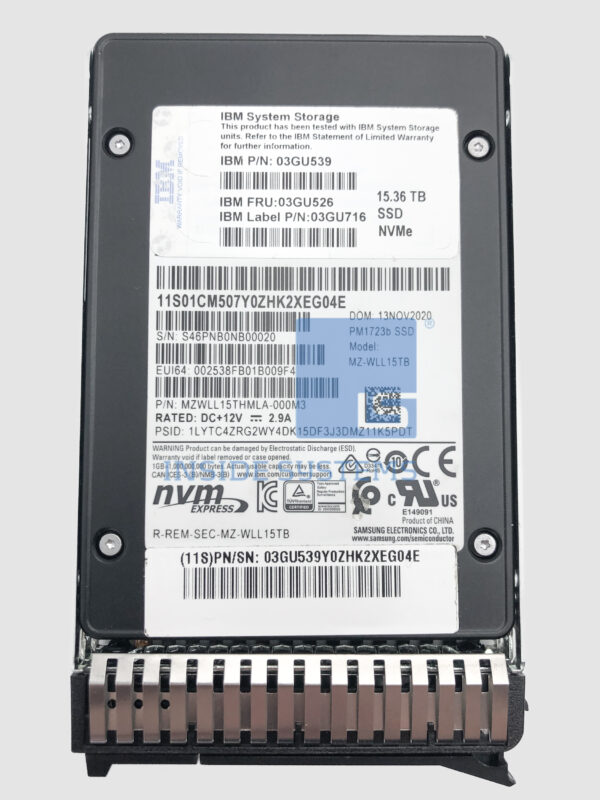 03GU526 - IBM 15.36 TB 2.5" NVMe flash drive | Inside Systems A/S