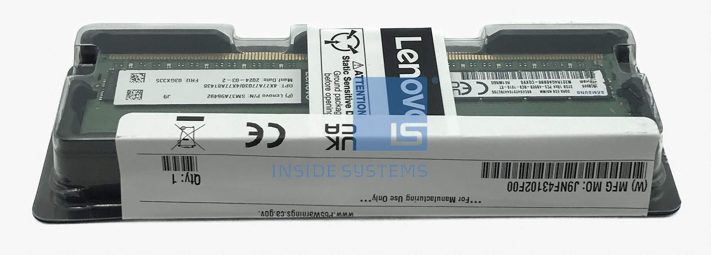 03GX335-01 - 32GB TruDDR5 4800MHz 1Rx4 RDIMM | Inside Systems A/S