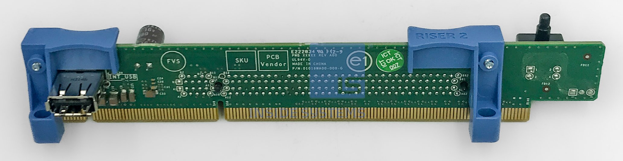 0488MY - DELL R420/R320 PCIe Riser Card 2 | Inside Systems A/S