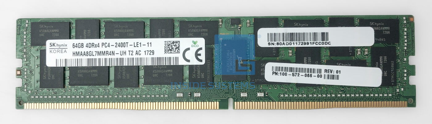 100-572-066-00 - EMC 64GB 4RX4 2400MHz DDR4 LRDIMM | Inside Systems A/S