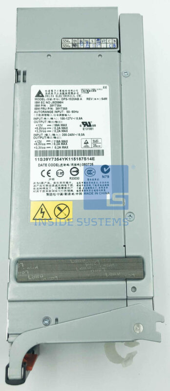 39Y7233 - IBM 1400W Power Supply for x3750 | Inside Systems A/S