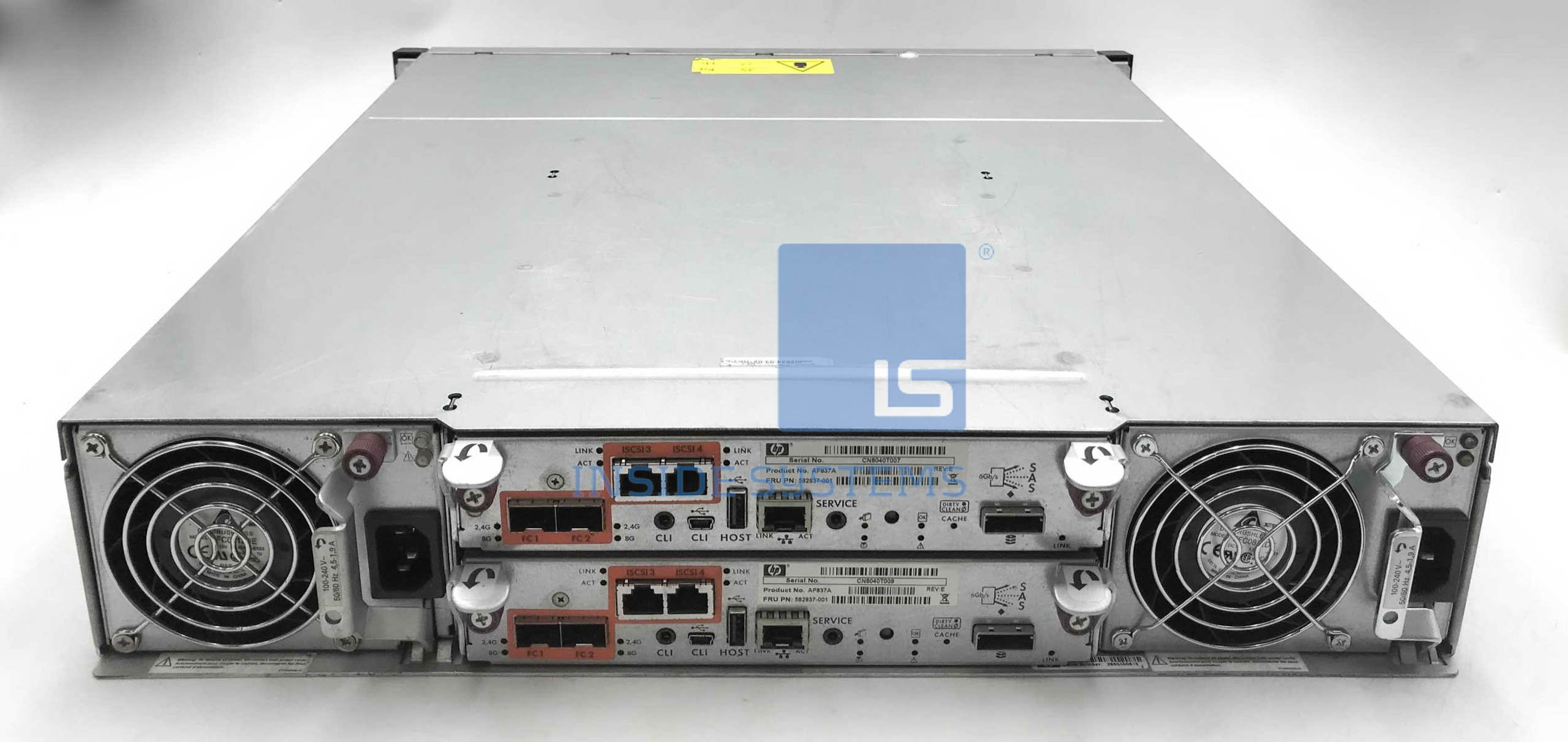 AW568A - HPE P2000 G3 FC/ISCSI Dual CTRL 24-SFF | Inside Systems A/S