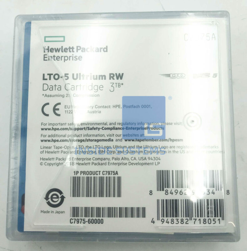 C7975A - HPE LTO-5 ULTRIUM 3TB RW DATA CARTRIDGE | Inside Systems A/S