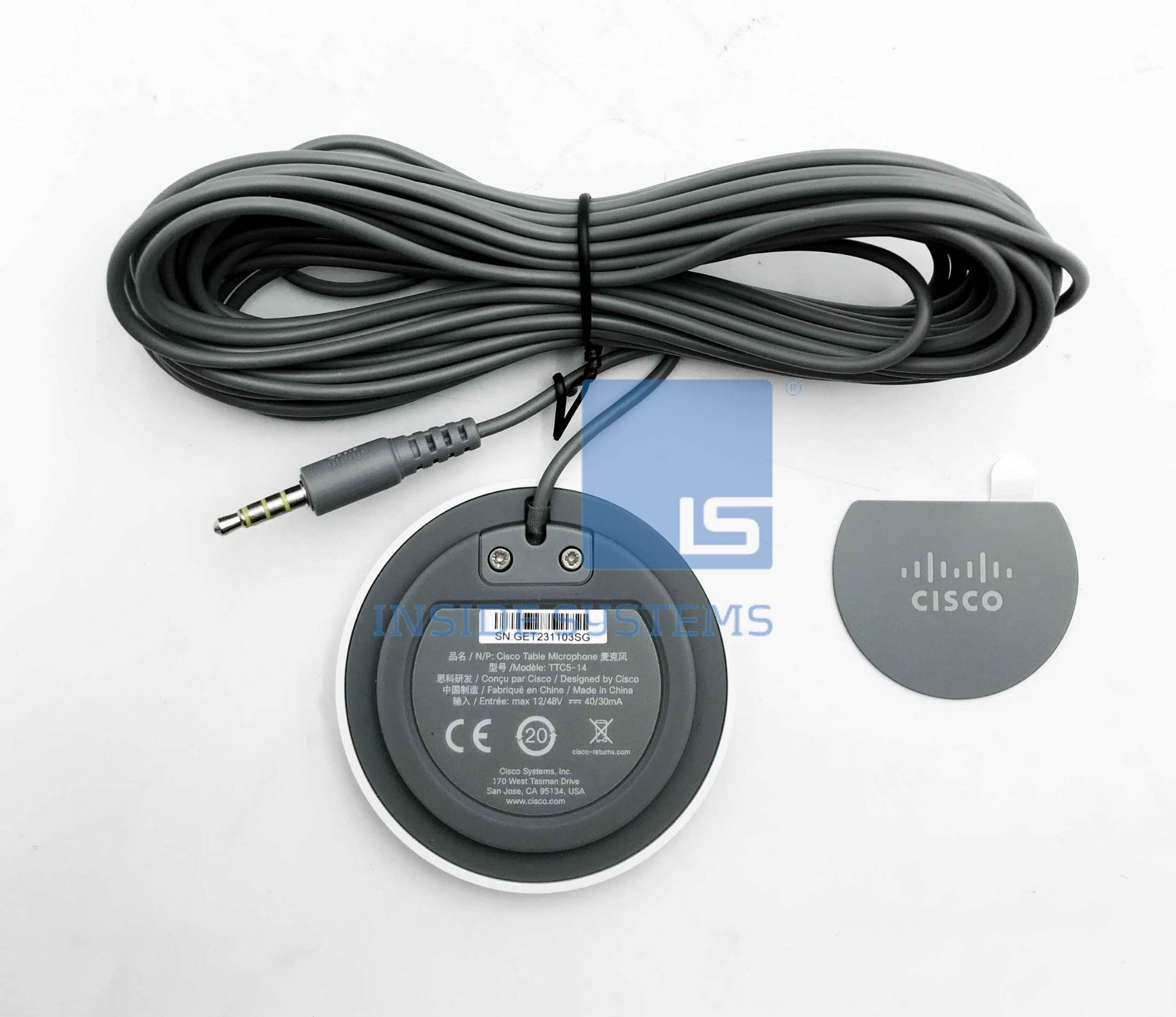 CS-MIC-TABLE-J - Cisco Table Microphone with Jack plug | Inside Systems A/S