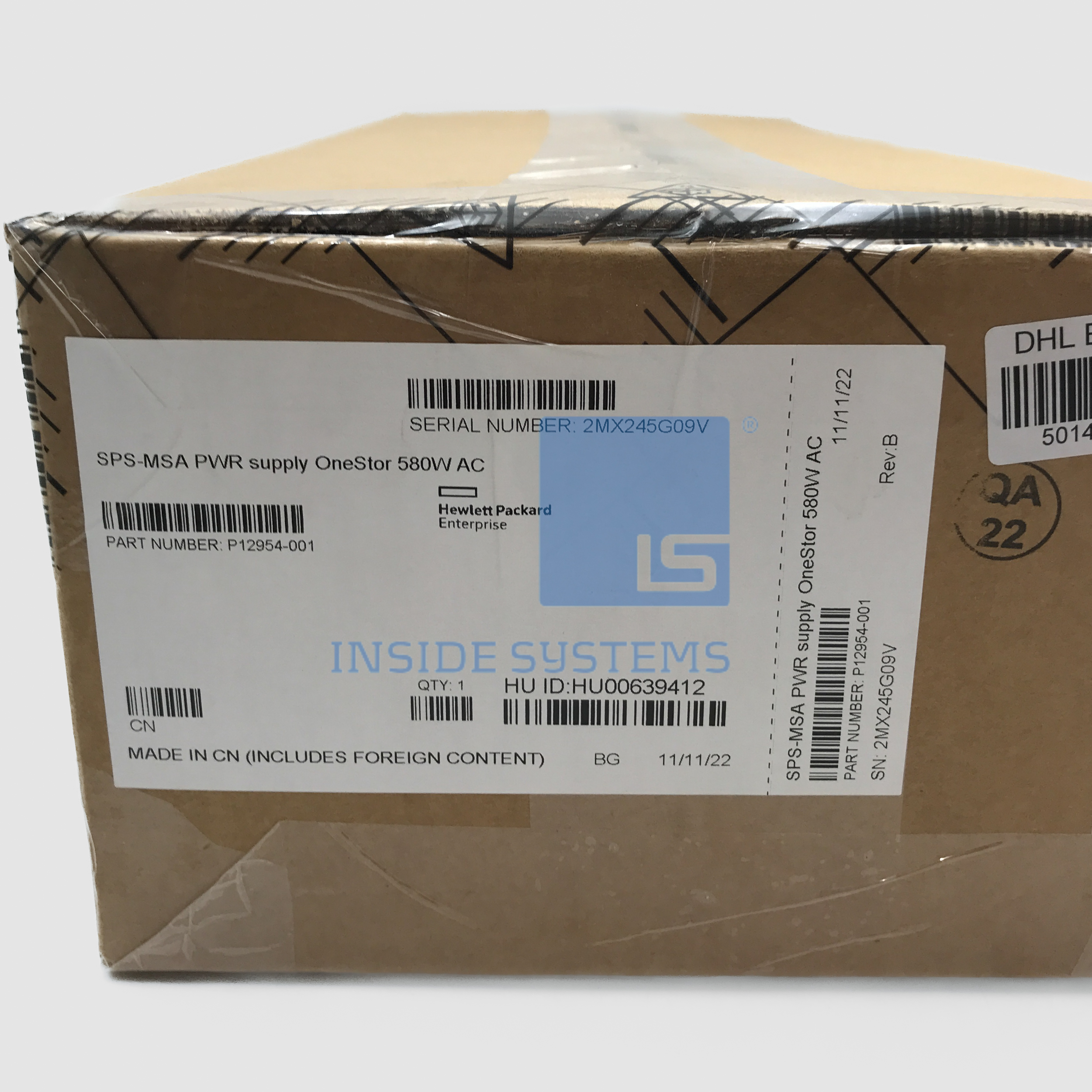 P12954-001-01 - MSA 580W AC Power Supply Unit | Inside Systems A/S