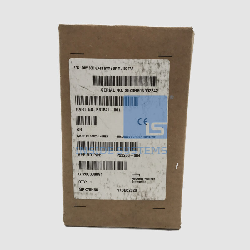 P31541-001-02 - 6.4TB U.3 DP MU BC NVMe 2.5" SSD | Inside Systems A/S