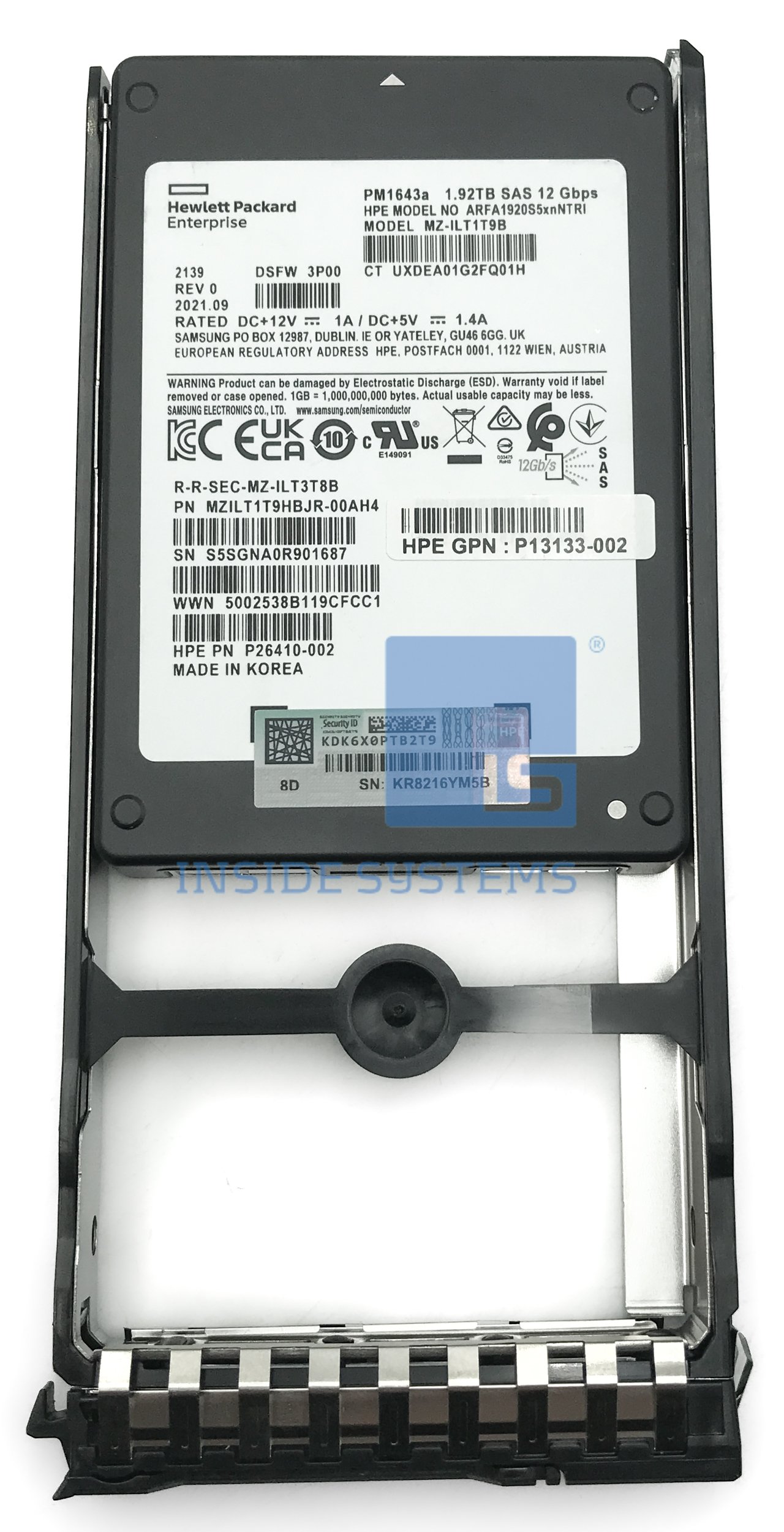 R0P95A – HPE Primera 600 1.92TB 12G SAS 2.5″ SSD – Inside Systems A/S