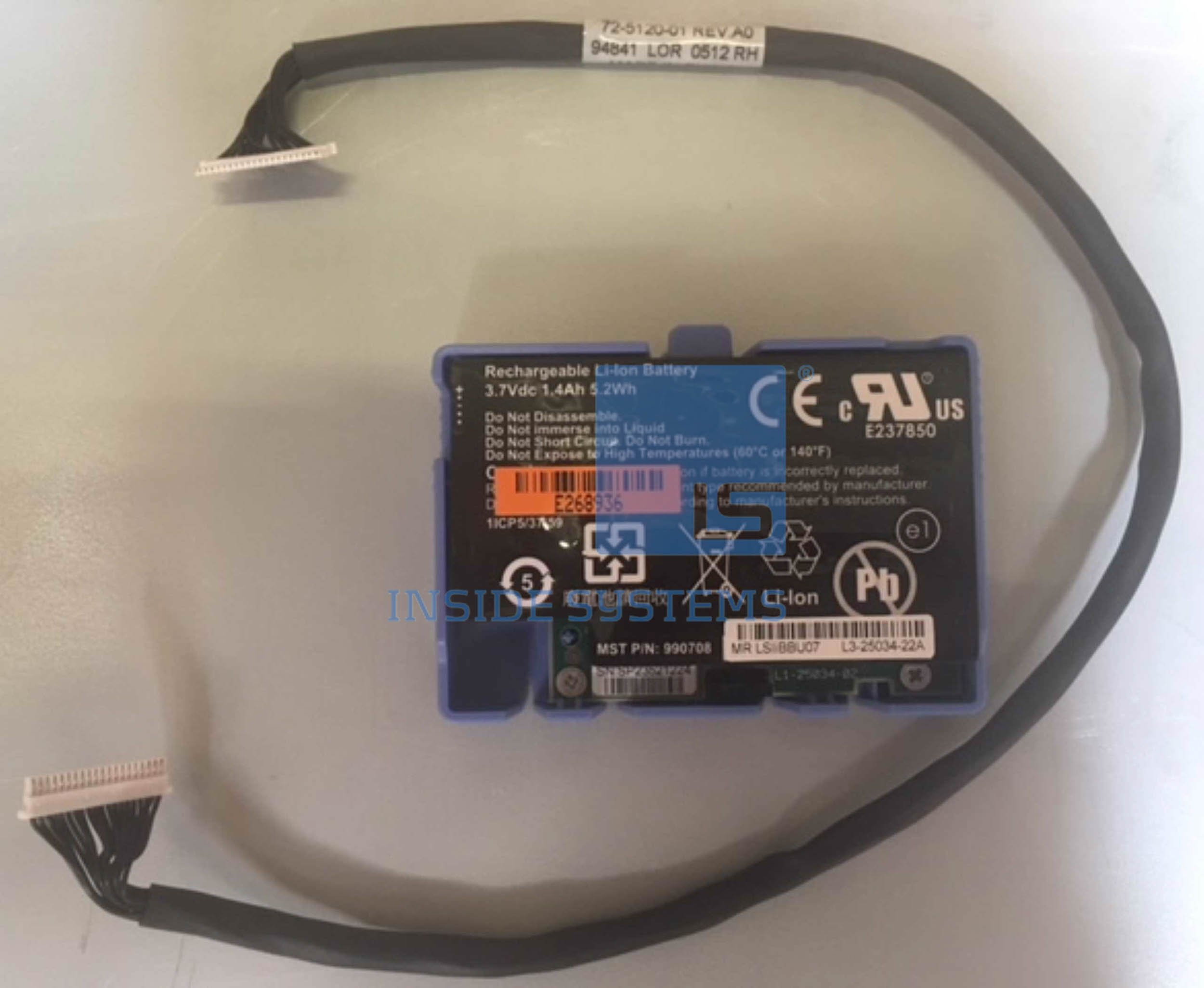 UCSC-BBU-11-C260 - CISCO MEGARAID9261-8I CTRL Li-Ion BATTER | Inside ...