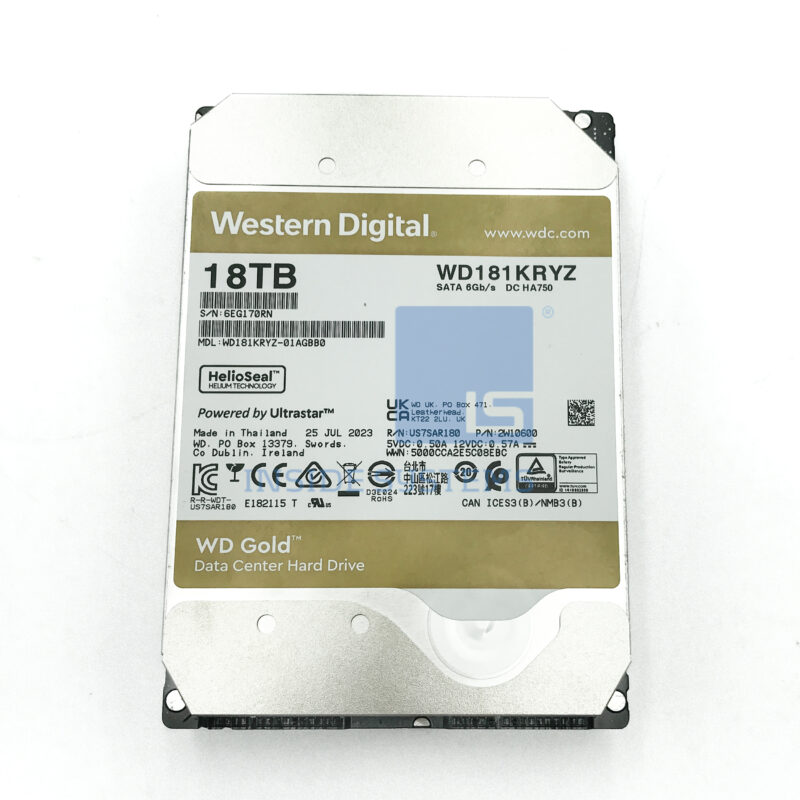 WD181KRYZ - WD Gold 18TB 7.2K 6G SATA 3.5" HDD | Inside Systems A/S